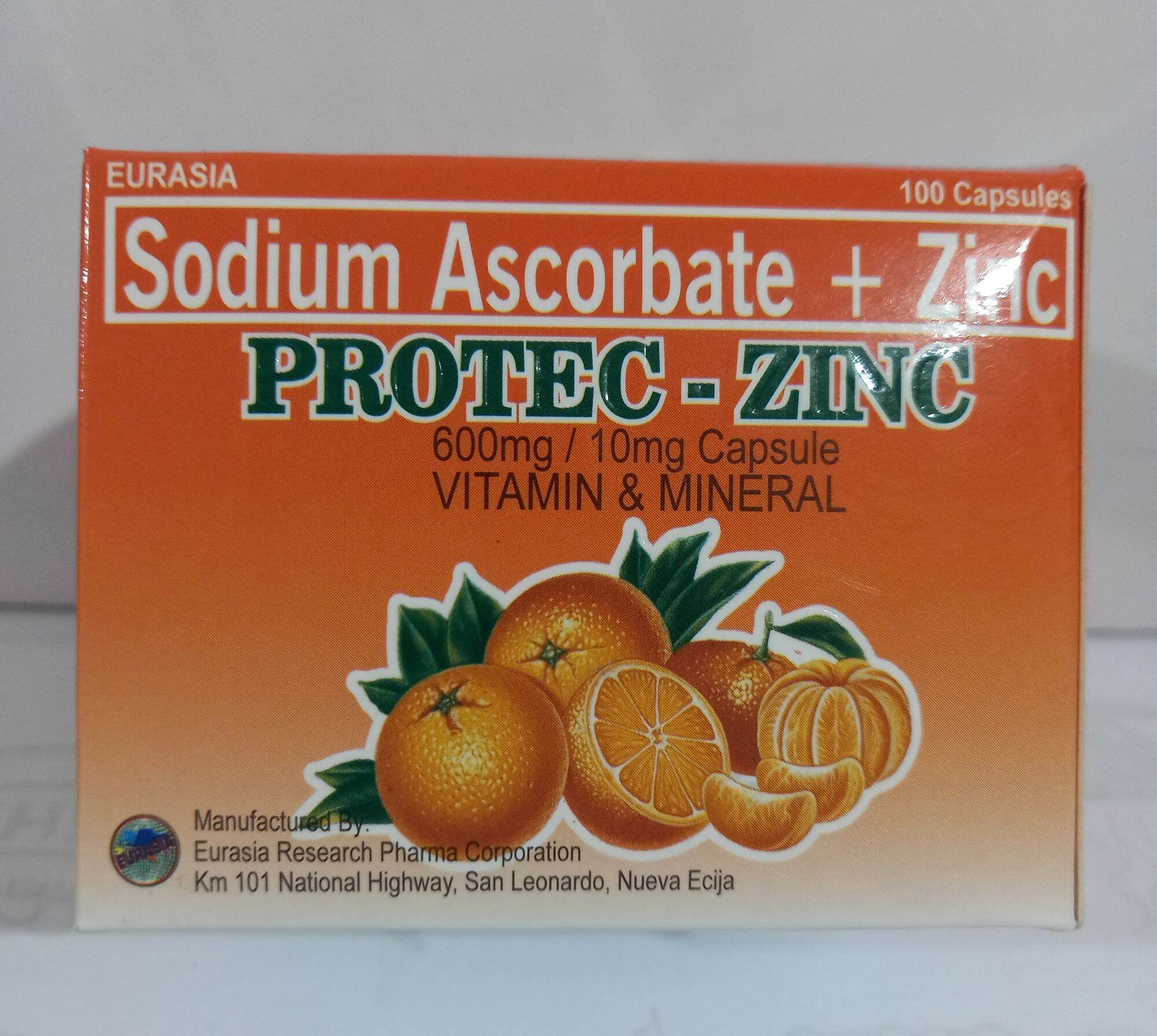 Protec Zinc (Sodium Ascorbate + Zinc) | Lazada PH