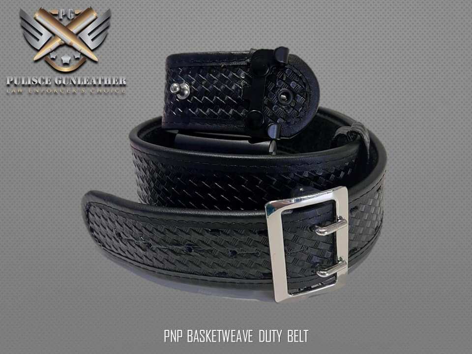 PNP BASKETWEAVE DUTY BELT WITH BUCKLE | PULIS BELT | POLICE BELT | RIG ...