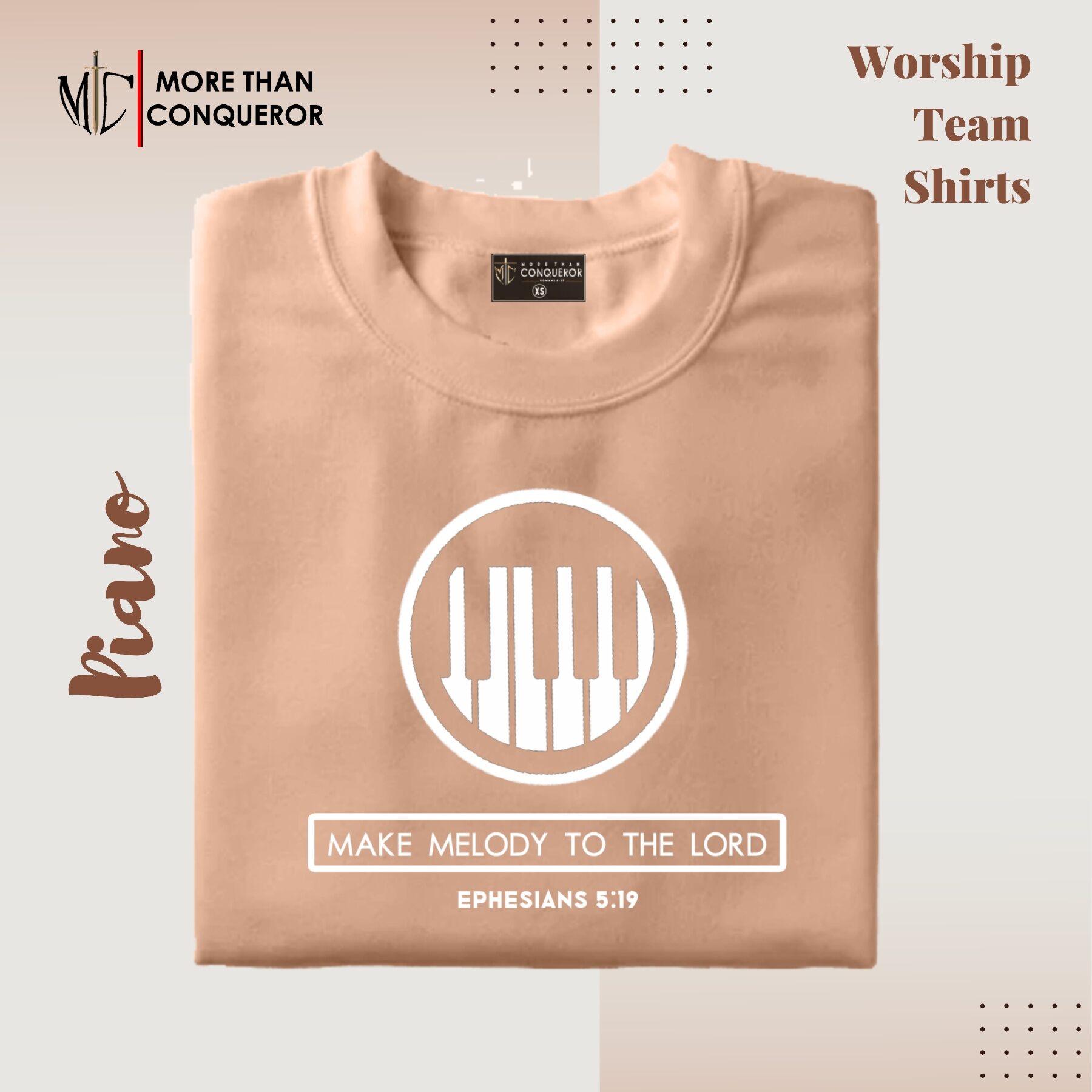 Worship Team shirts by More Than Conqueror | Lazada PH