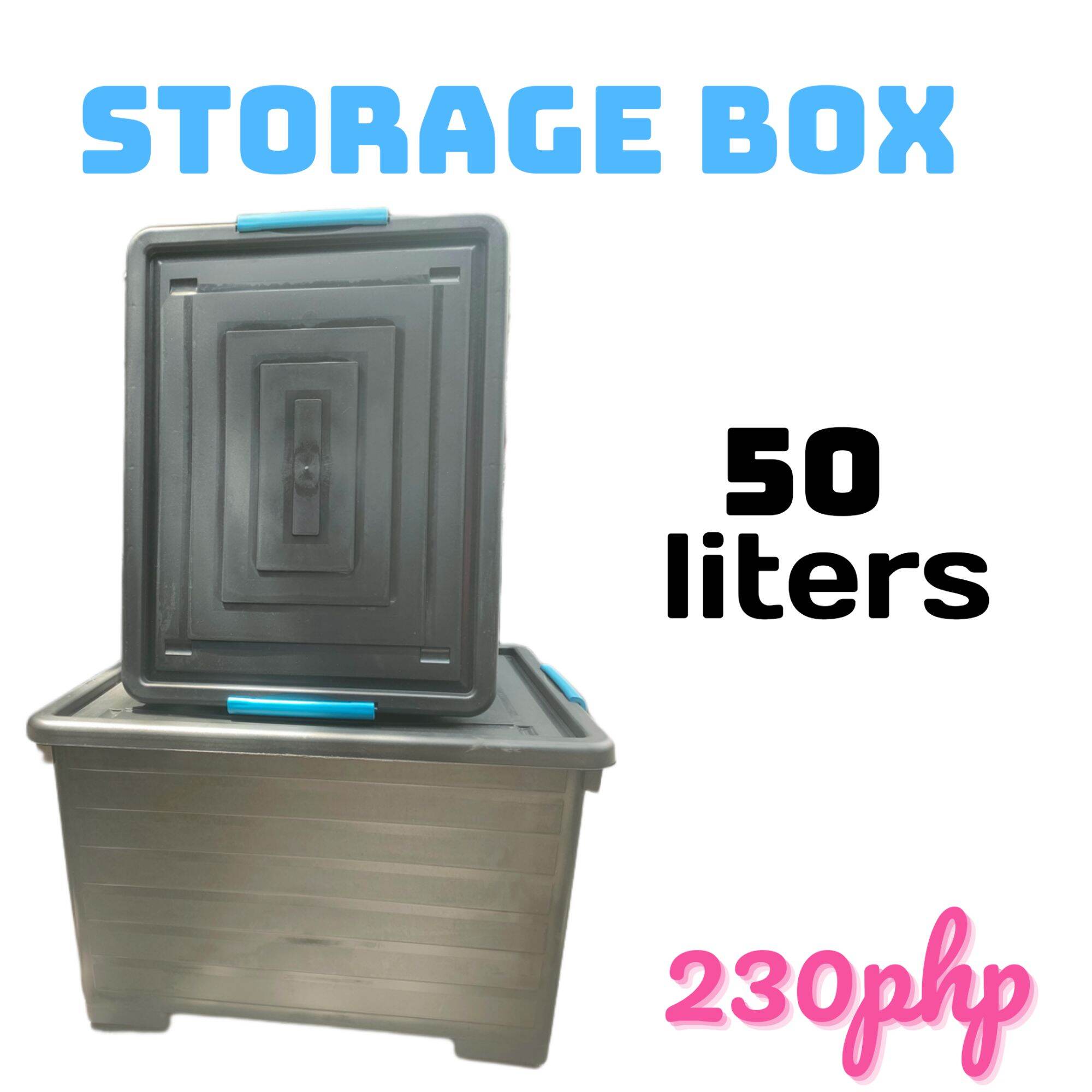 storage box, organizer box, 50 liters storage box, stock box | Lazada PH