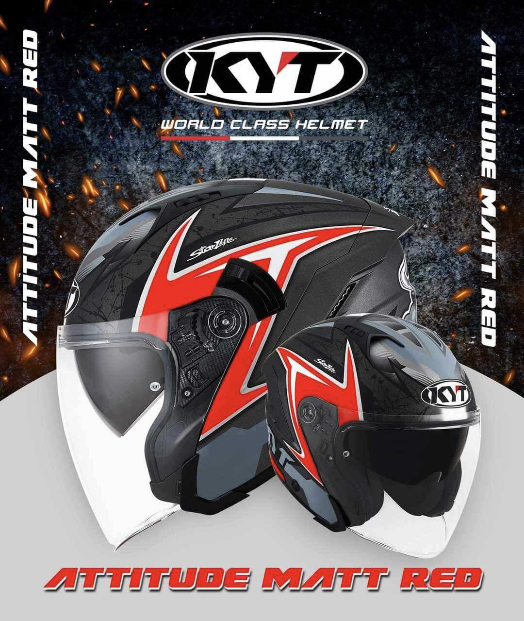 kyt nfj half face dual visor helmet | Lazada PH