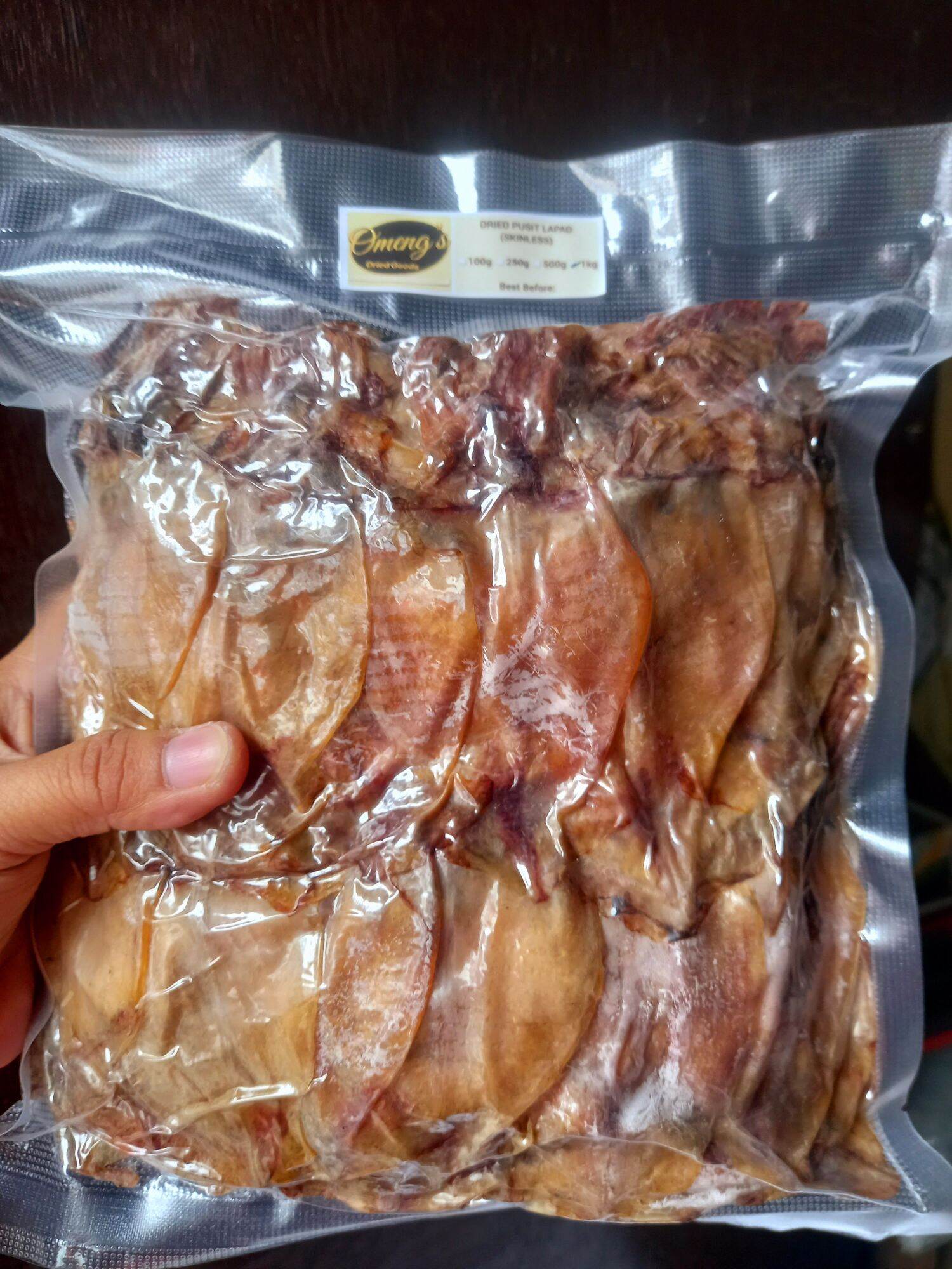 Dried Pusit/Squid Lapad Skinless Unsalted Vacuum-sealed in 100g-1kg ...