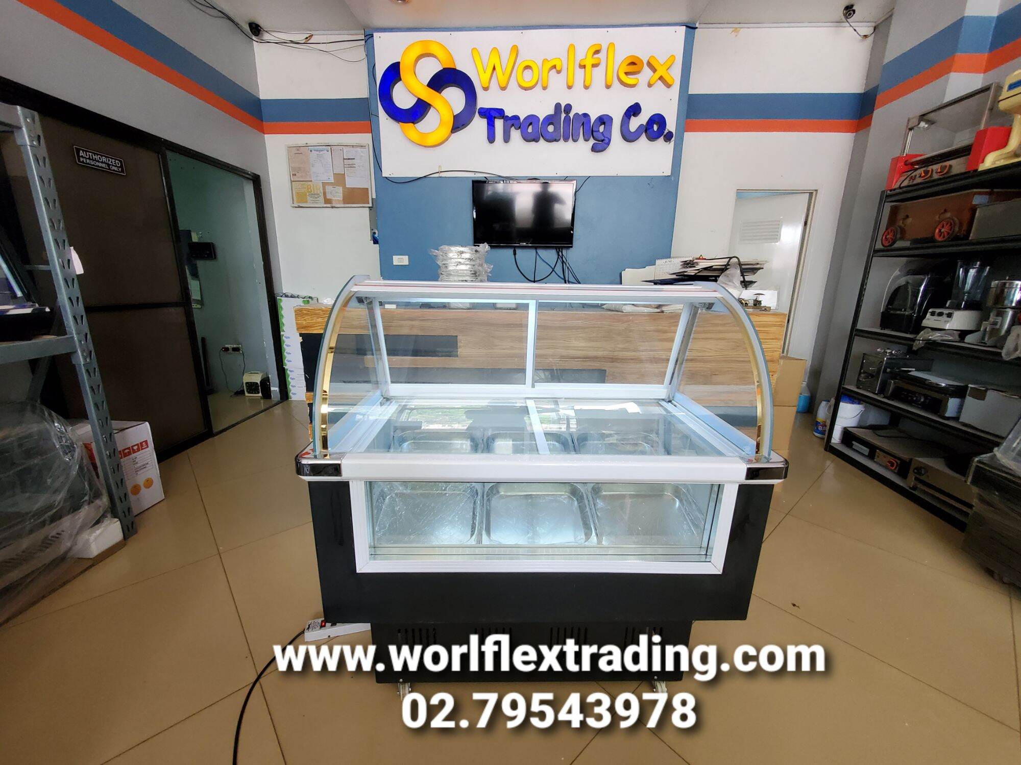 Gelato Ice Cream Showcase Freezer / Ice Cream Display Showcase Freezer ...