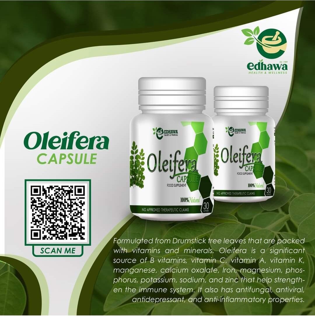Edhawa Oleifera | 30 pcs HerbalCapsules| Boosts Your Immune System ...