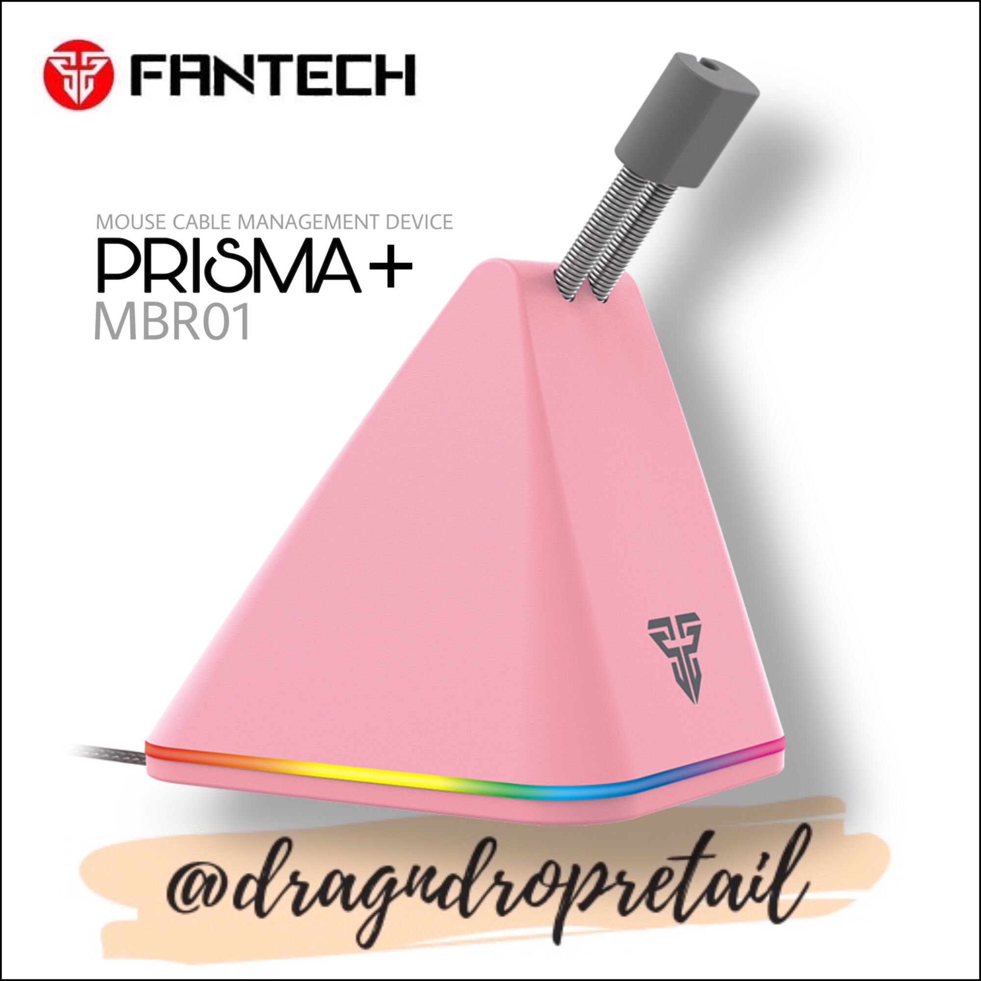 FANTECH MBR01 PRISMA+ RGB Mouse Bungee Cord Clip Mice Cable Management | Lazada PH