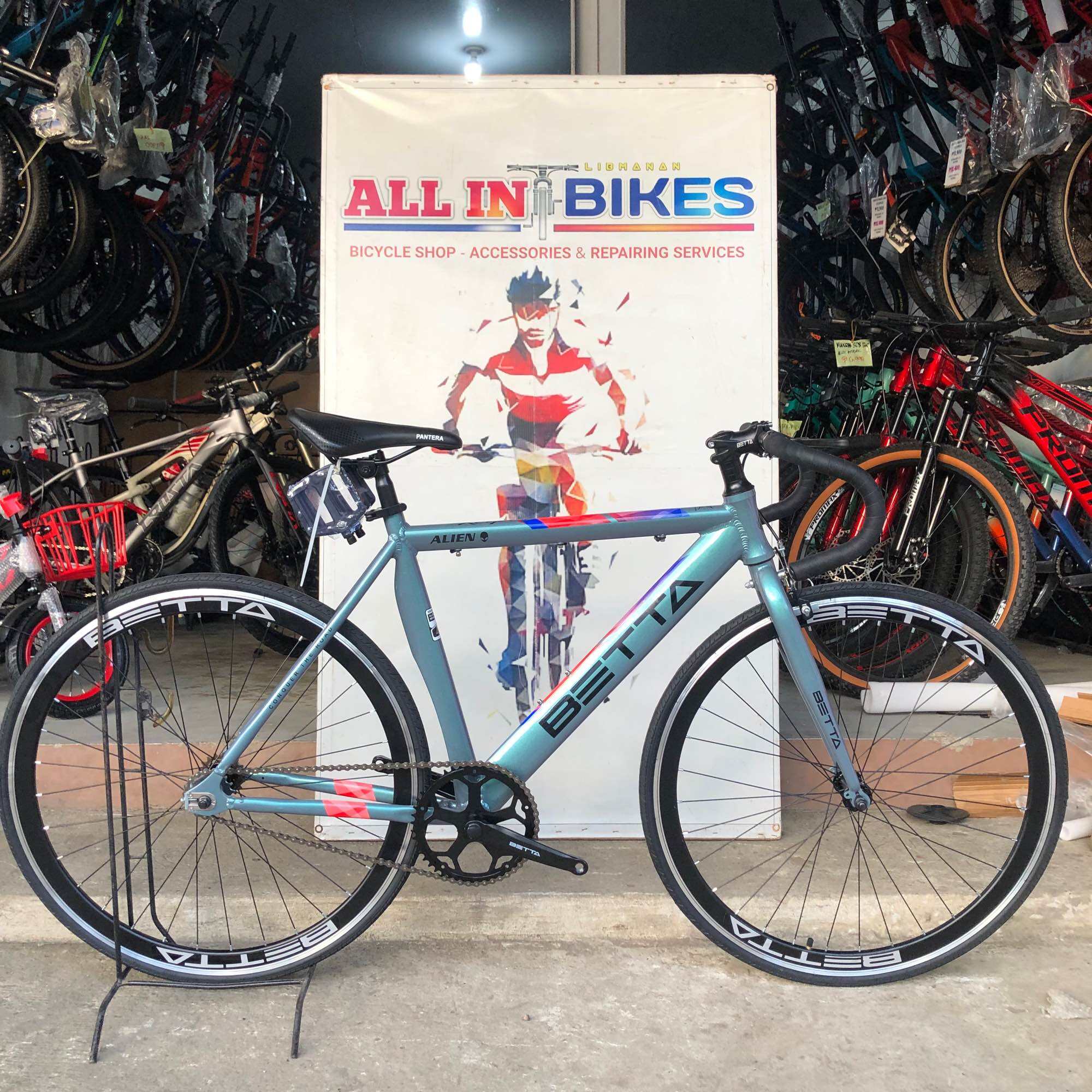 Fix gear Bikes (Betta Alien) Alloy frame 700x25c With Freebies | Lazada PH