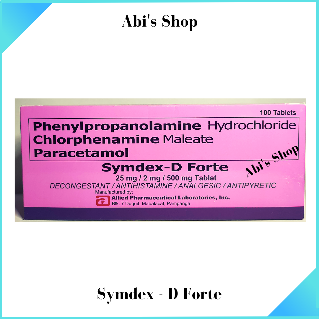 SYMDEX D FORTE 100's Tablet Expiry : May 2026 | Lazada PH