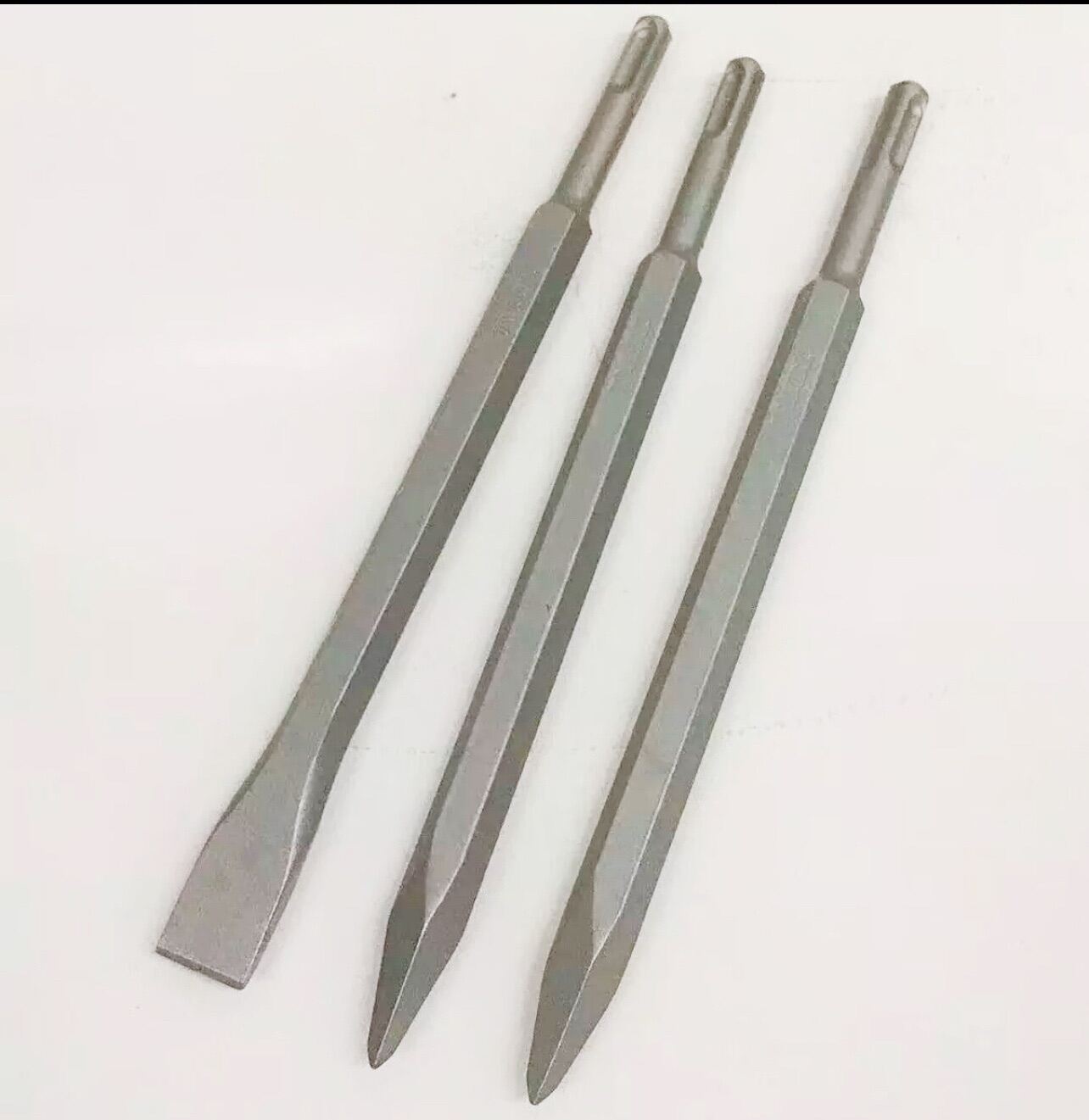 TOTAL 3pcs sds plus chisel set(2pcs Pointed TAC1511141+1pc Flat ...