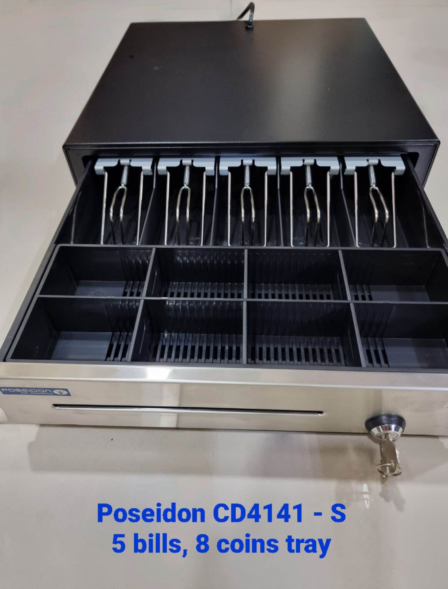 Poseidon Cash Drawer for POS and Cash Register 5 bills to coins tray ...