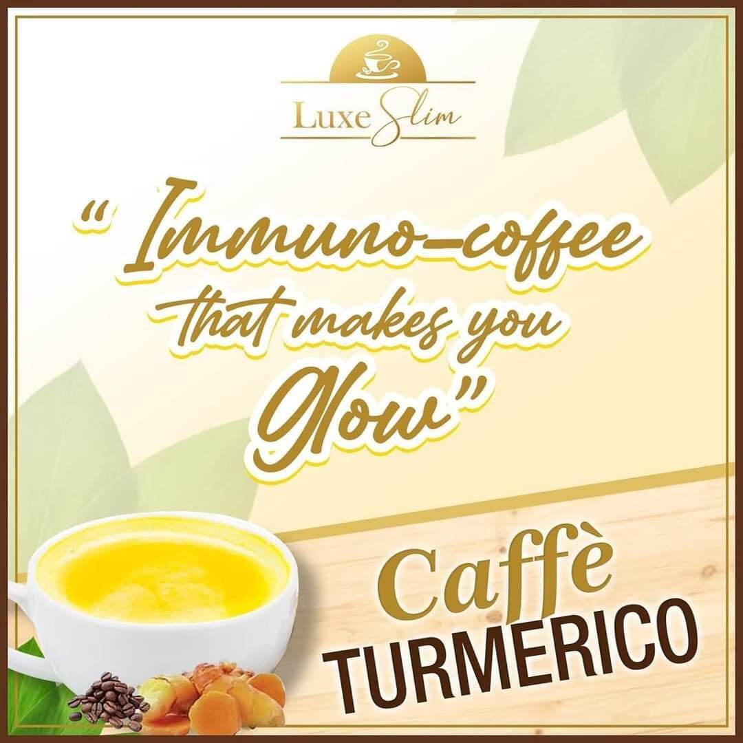 Luxe Slim CAFFE TURMERICO Premium Coffee with Turmeric, Pharma Gaba ...