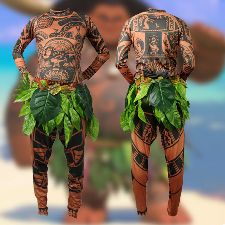 Moana Maui Cosplay Halloween Foreign Trade Costume Children Adult Spot ...