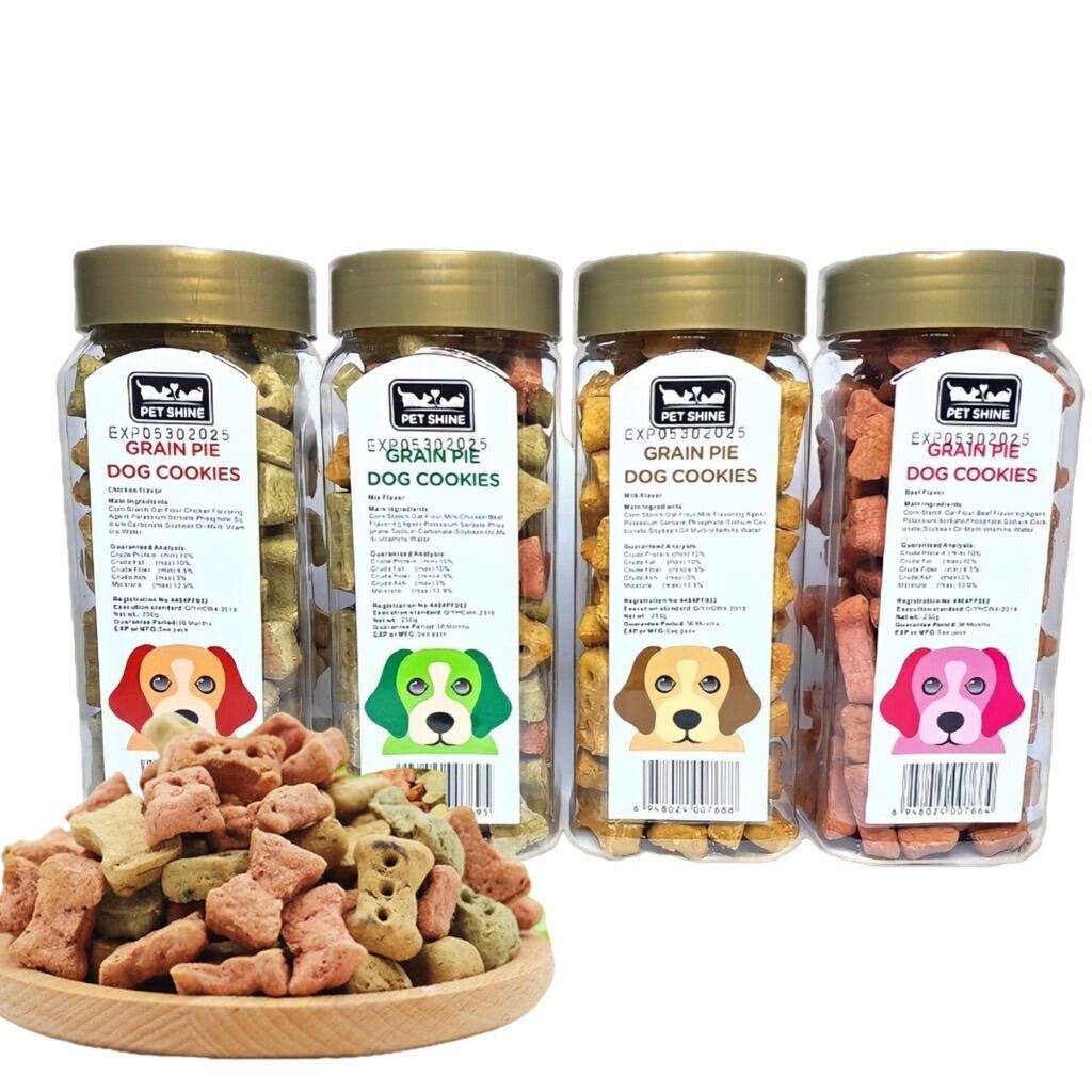 YAHO Grain Meat Pie Snack Pack Dental Cookies Treats for Dogs 250g ...