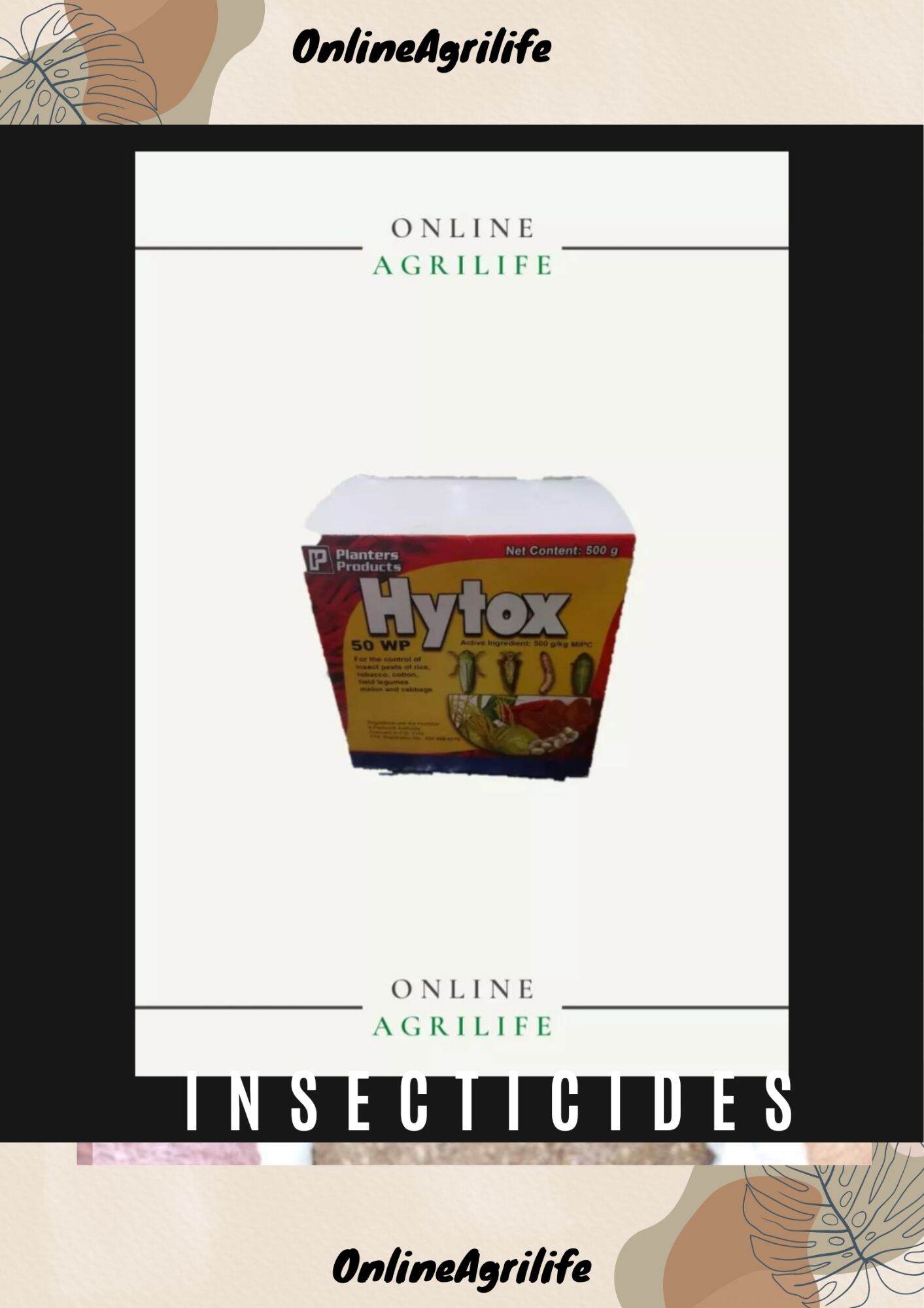 Hytox 50WP- Insectide For the control of Insect Pest of Rice and ...