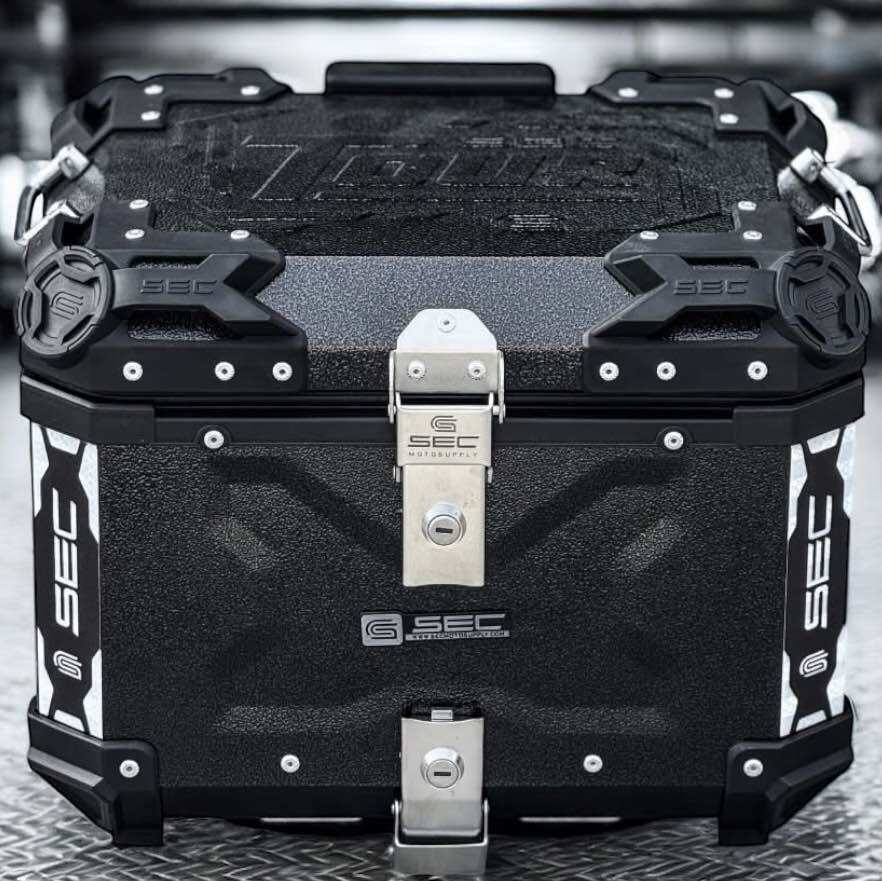 ALLOY TOP BOX SEC Original BLACK OPS 45Liters With Backrest and ...