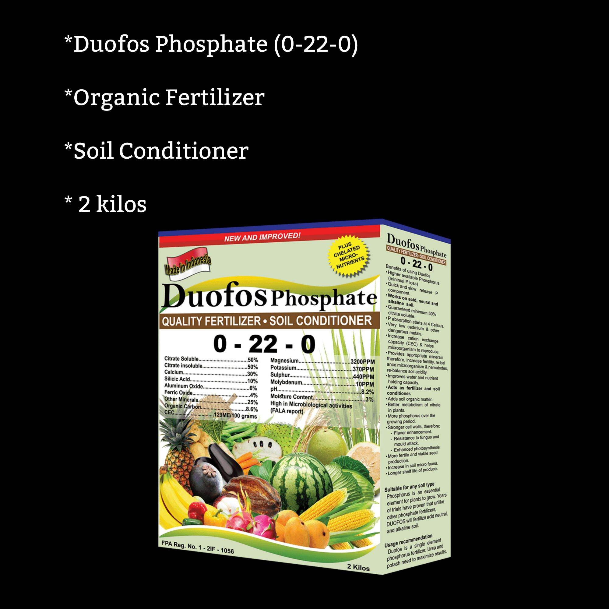 SAGREX Duofos Phosphate & Humic Acid Granular | Organic Fertilizer ...