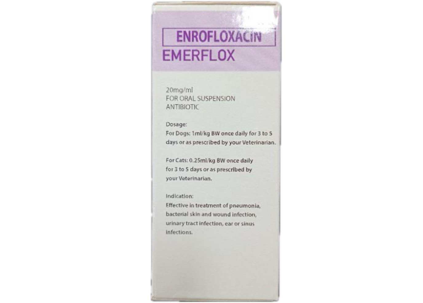 Emerflox 60mL Syrup for Dogs and Cats Oral Suspension Bottle | Lazada PH