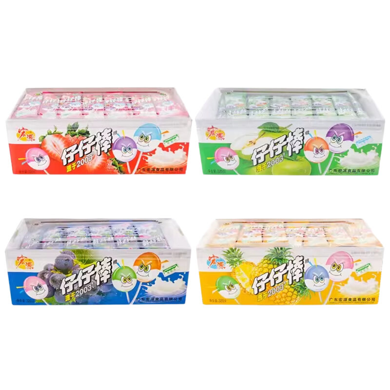 ZaiZai Stick 160 Lollipop Mixed Flavor 8090 Childhood Snack Kids Candy ...