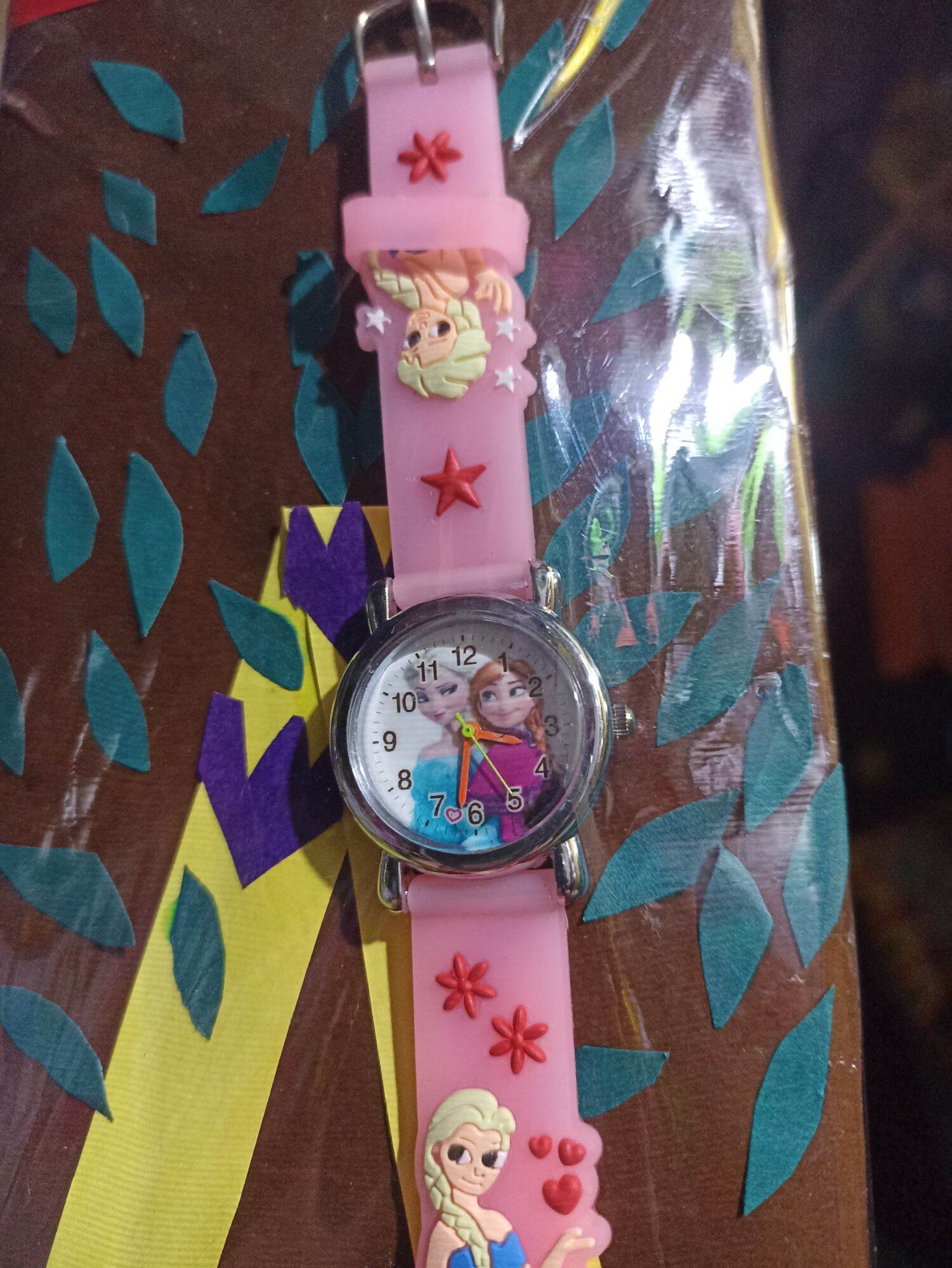WATCH FOR KIDS FROZEN ELSA wristwatch, plastic, battery operated,pink ...