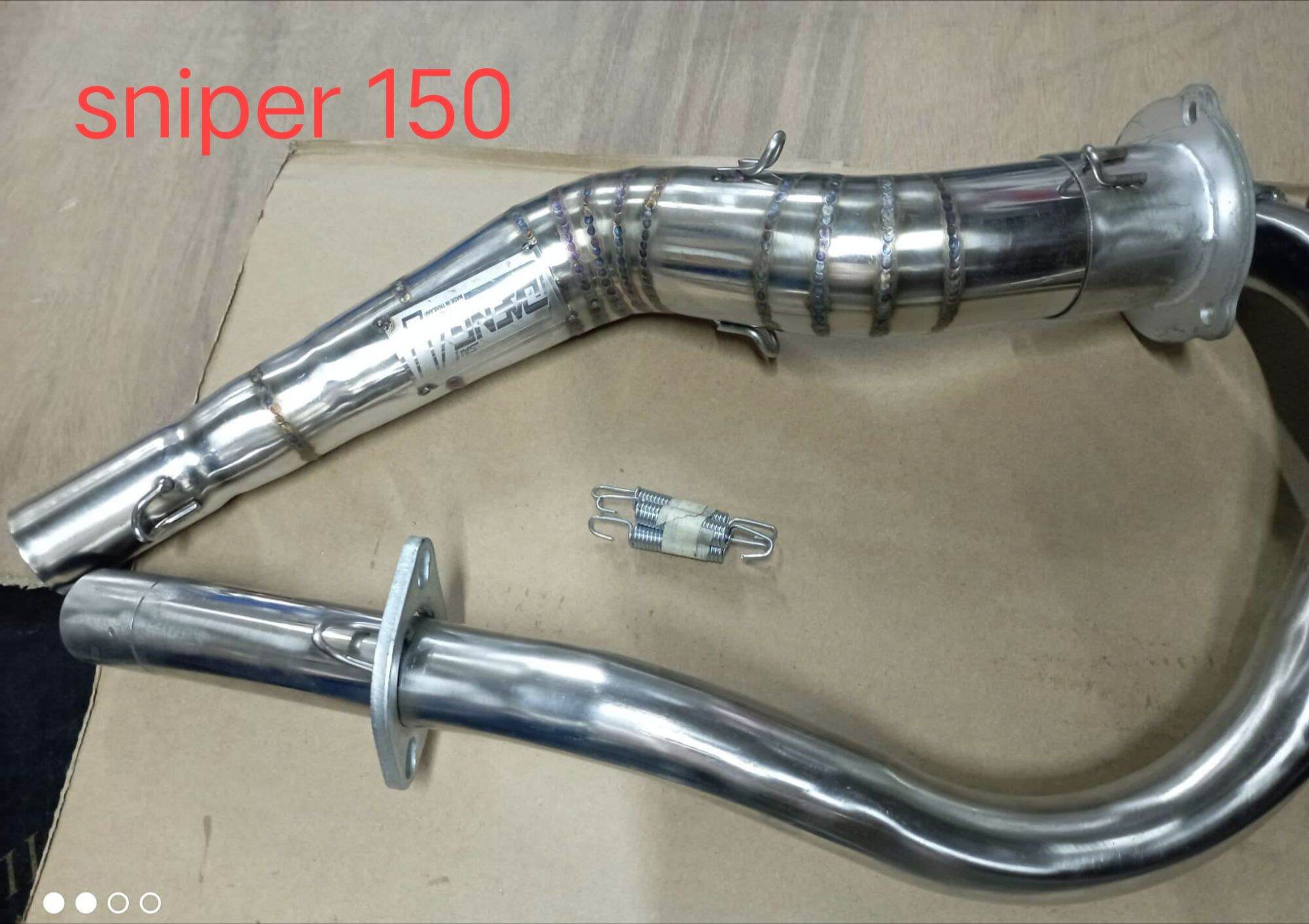 Stainless big elbow with adaptor for sniper 150 | Lazada PH