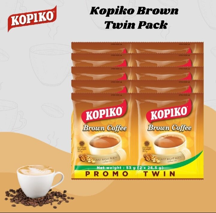 Kopiko 3in1 Coffee - Brown Twin Pack 53g x 10 sachets | Lazada PH