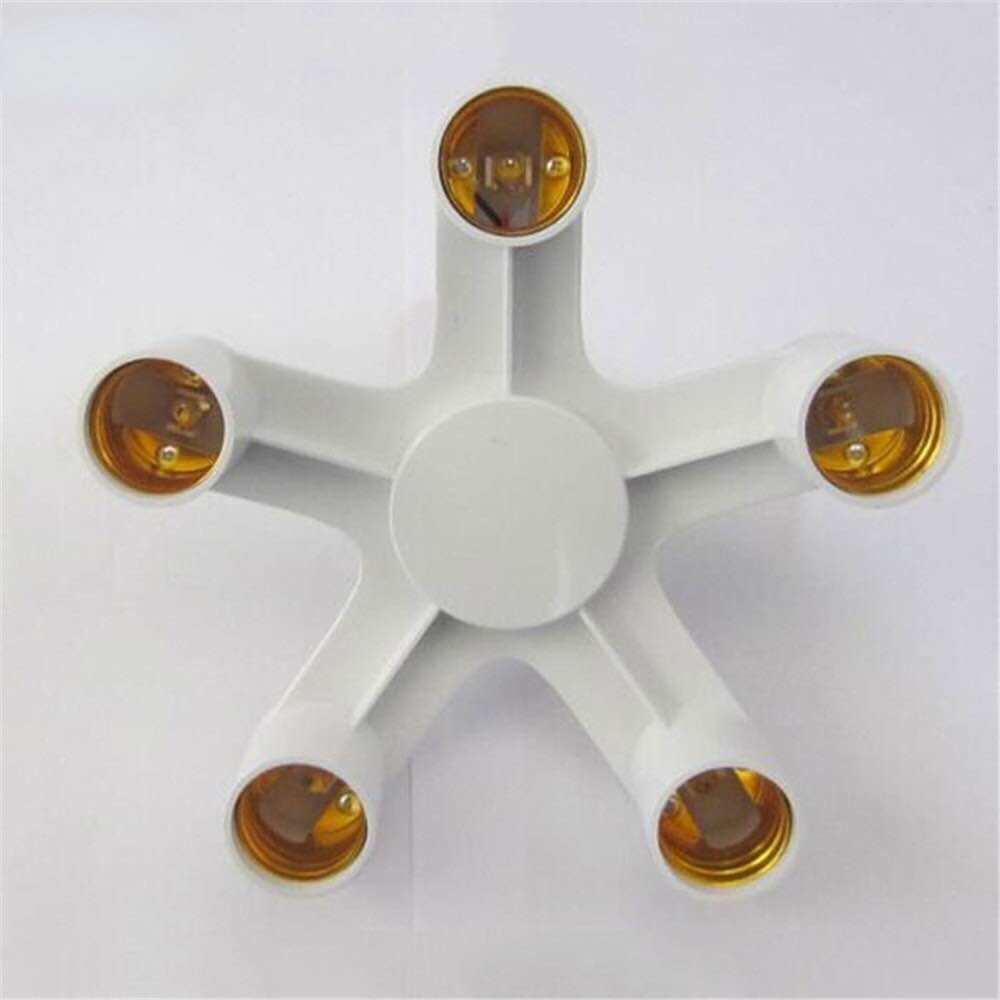 READY STOCK Dual Bulb Socket Adapter E27 Splitter 2 Heads/5 heads Lamp ...