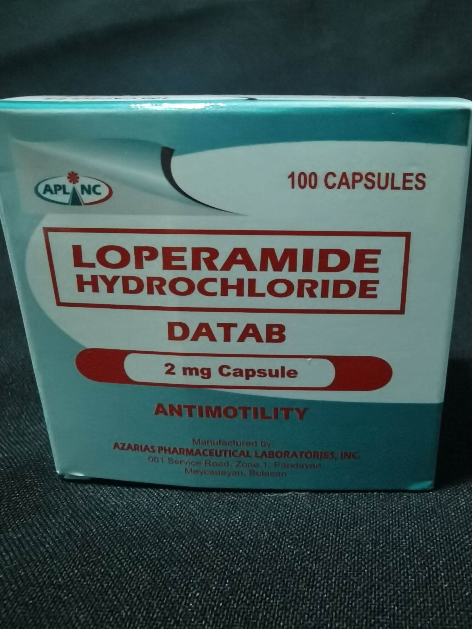 Loperamide HCl (DATAB) 2mg capsule- 100 capsules | Lazada PH