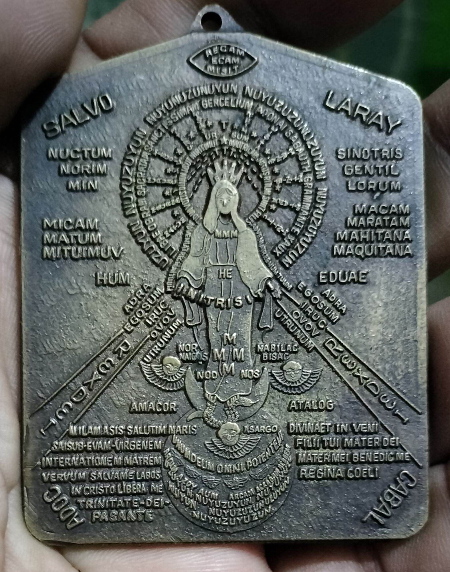 MIRACULOUS VIRGIN MARY SALVA LARAY ENGRAVED | Lazada PH