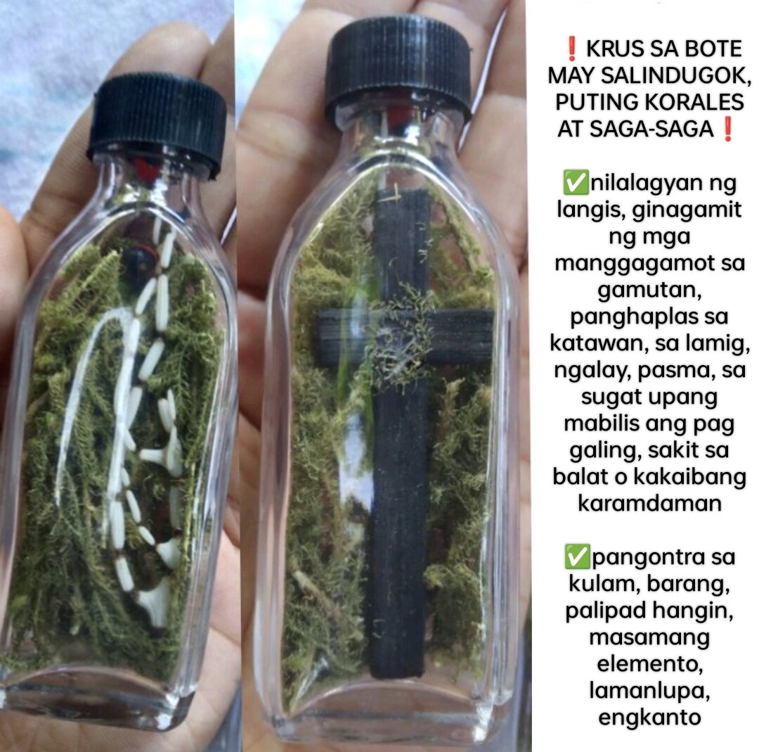 Garapa Krus sa bote may salindugok,puting korales,sagsaga | Lazada PH