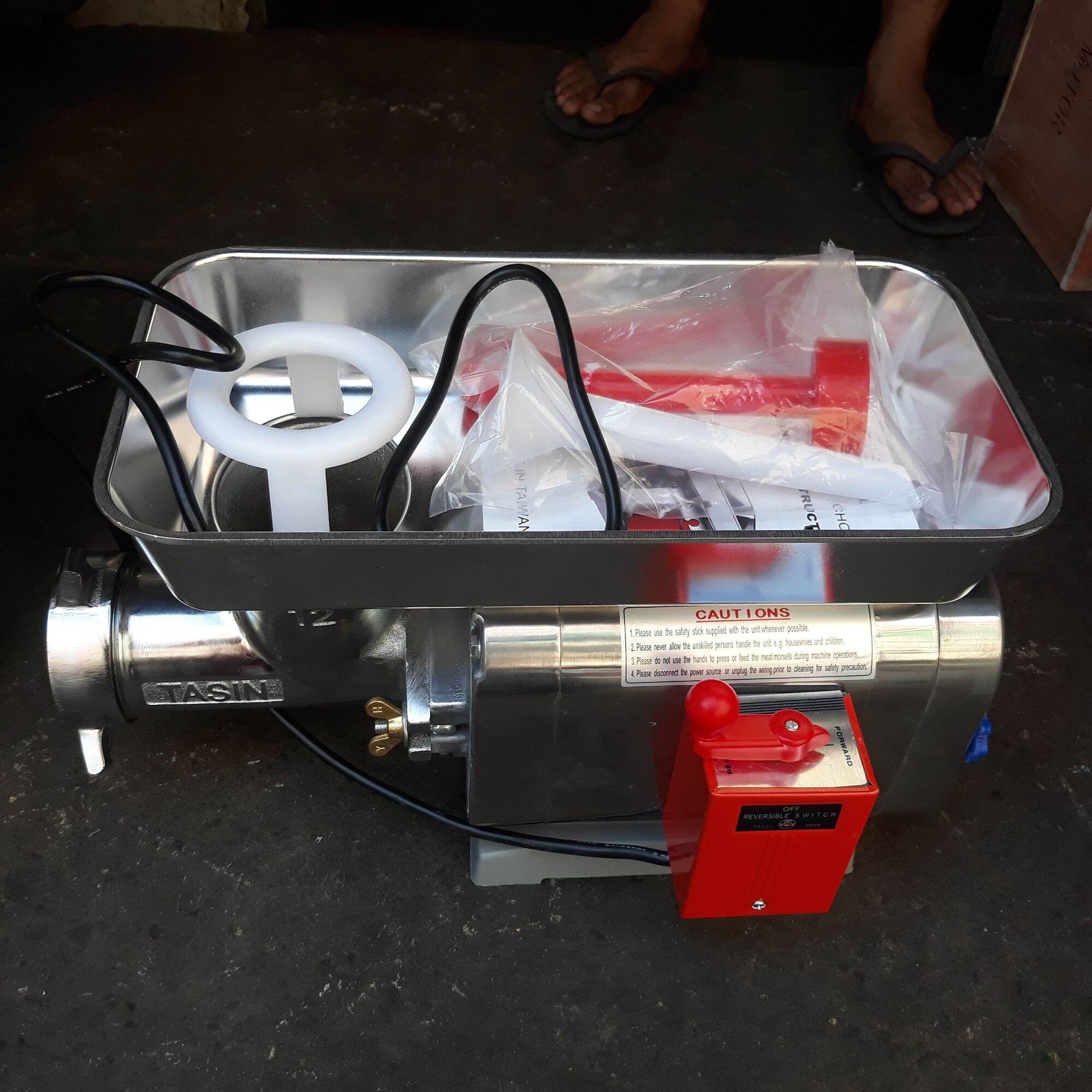 MEAT MINCER (TASIN)1/2HP,STANDARD ACCESSORIES,ELECTRIC,MESH PLATE: 4 ...