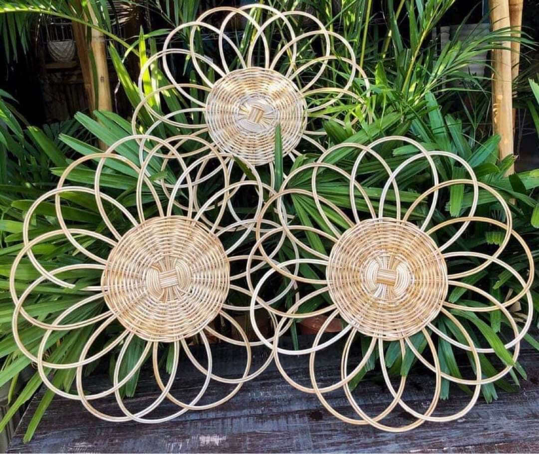 BOHO NATIVE FLOWER SHAPE WALL DECOR 14" Dia PER PIECE | Lazada PH