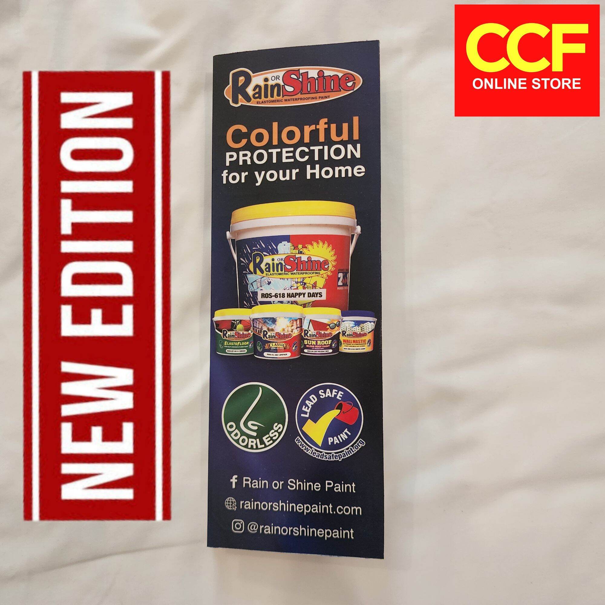 Rain or Shine Elastomeric Paint Color Chart Color Guide ( Sold per ...