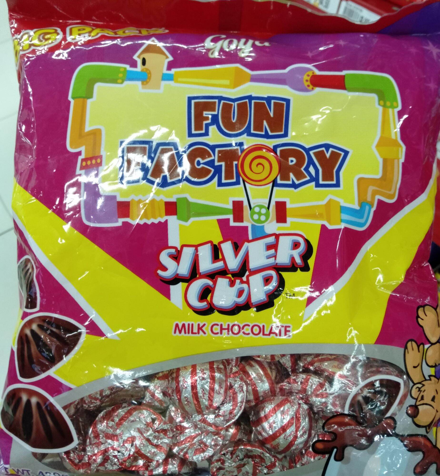 Big Pack Goya Fun Factory Silver Cup Milk Chocolate | Lazada PH
