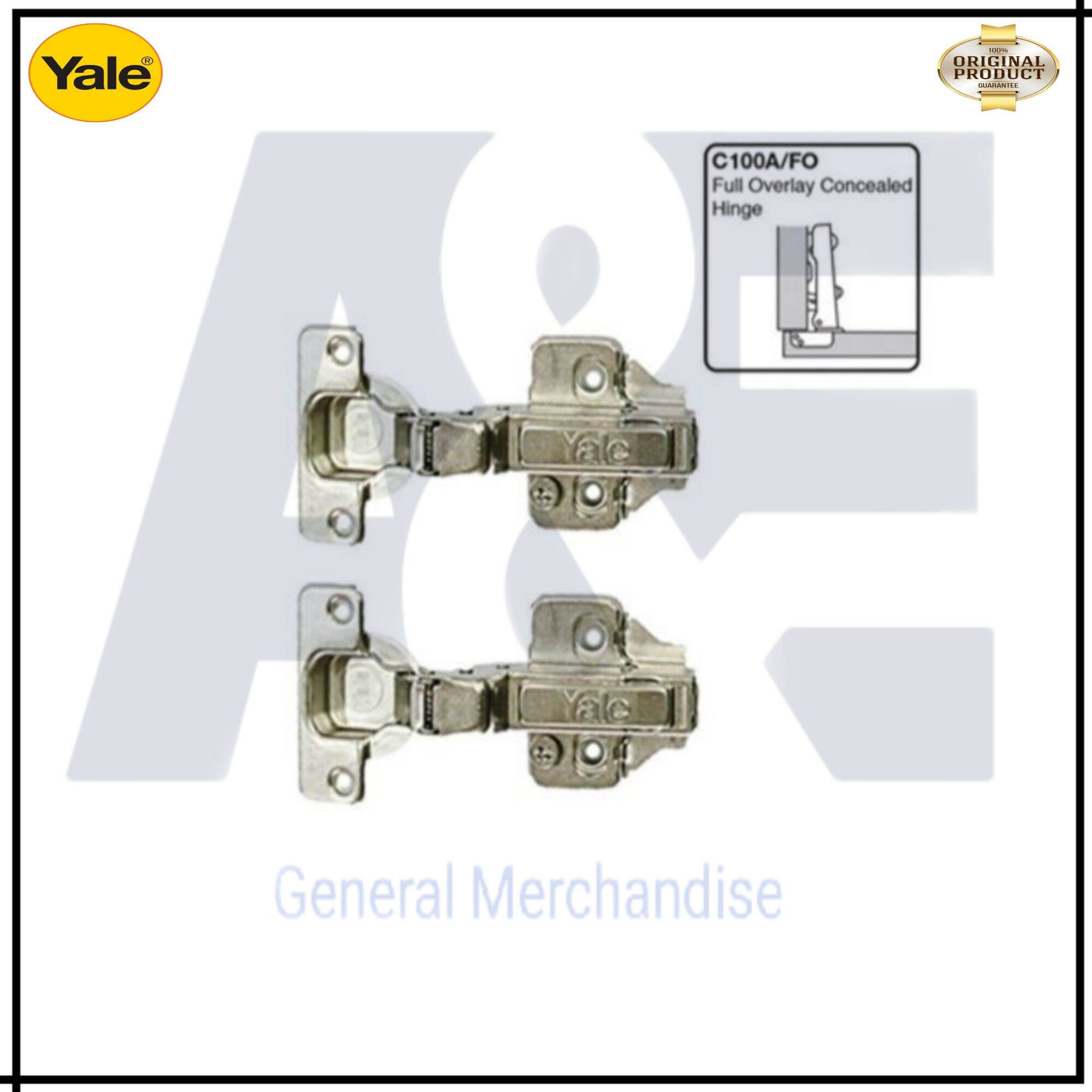 Yale Concealed Hinges - Self Closing - C100A/FO, C100B/HO, C100C/IS ...
