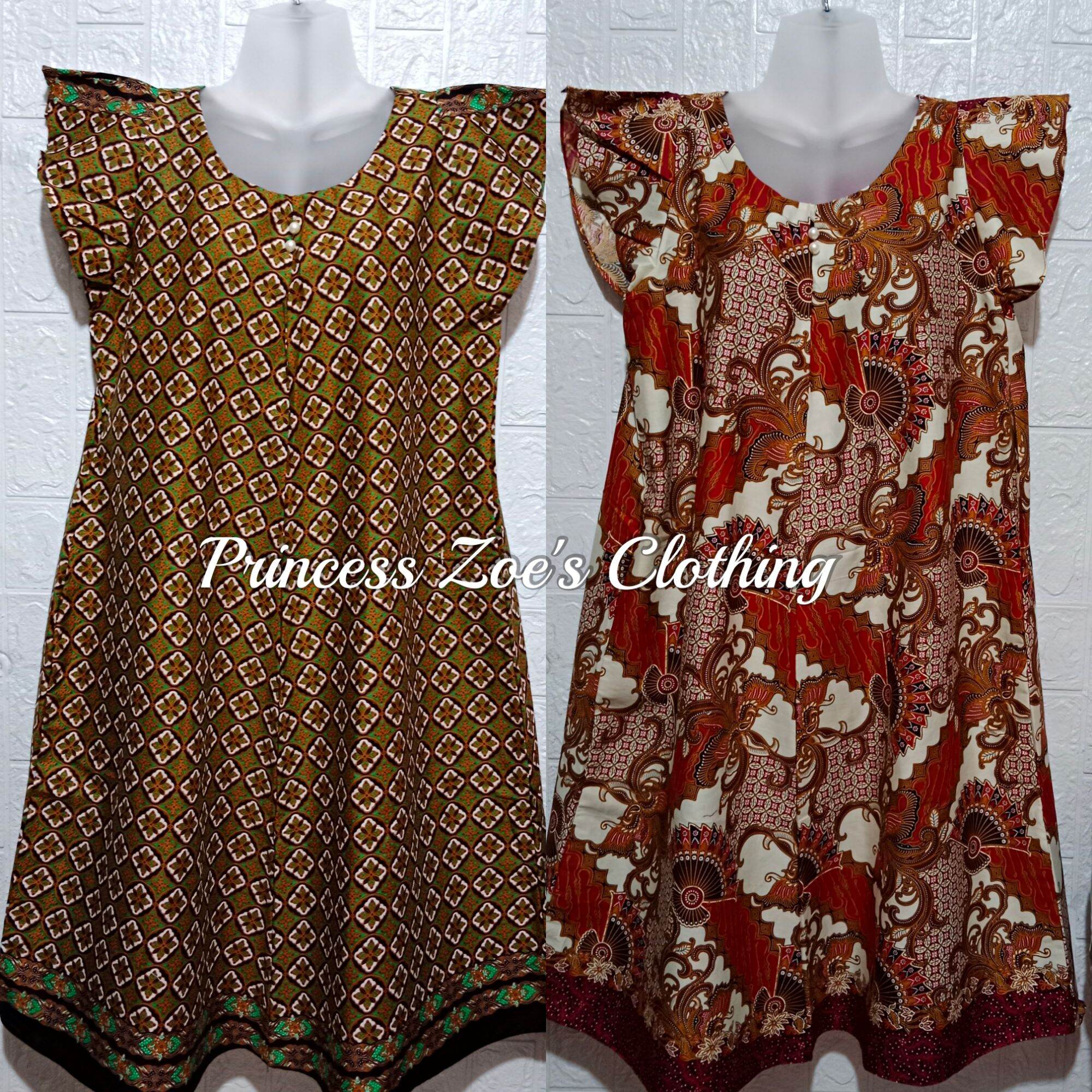 Pokok Cotton Batik Butterfly Style assorted print #L 36to38 bustline ...