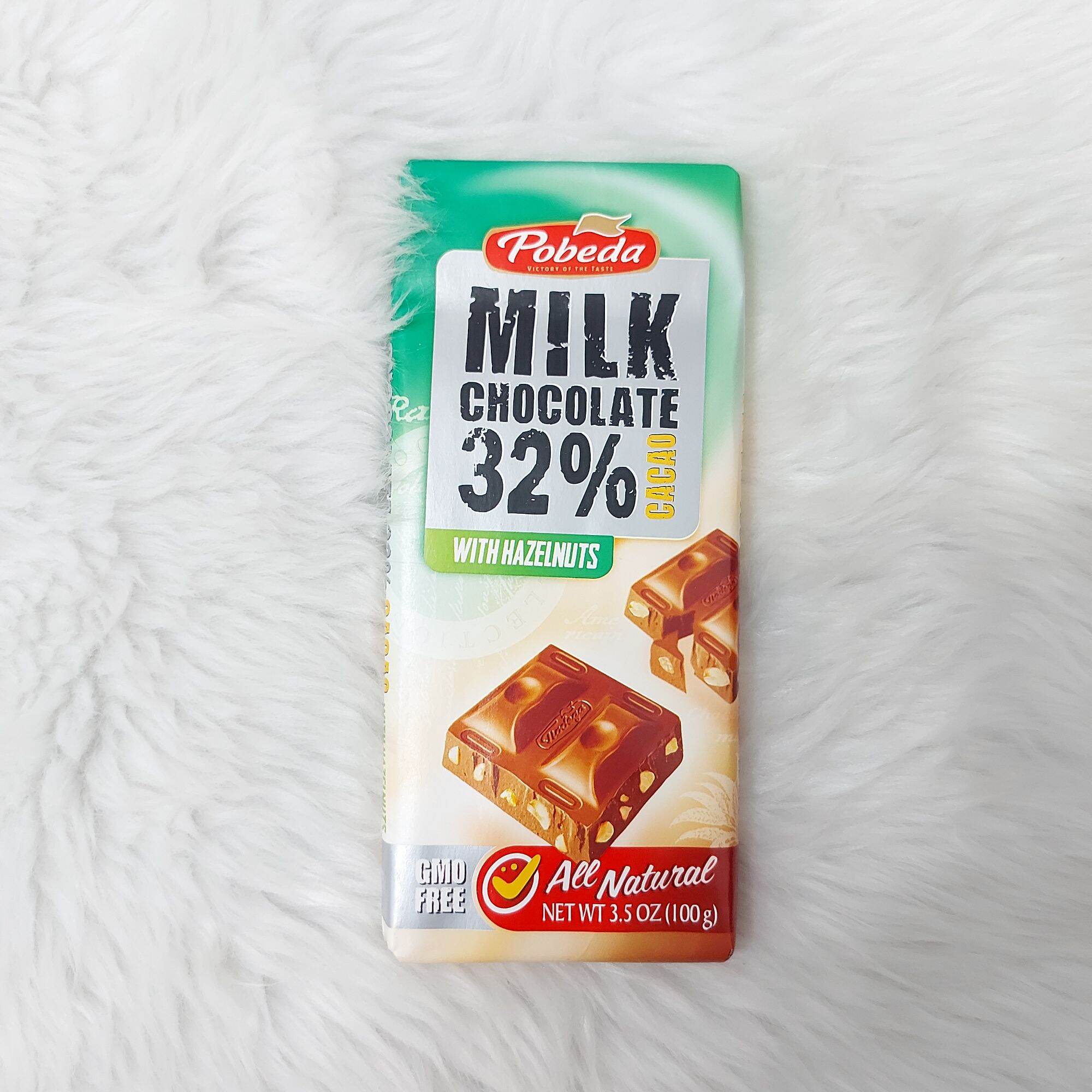 Pobeda Milk Chocolate with Hazelnuts 100g | Lazada PH