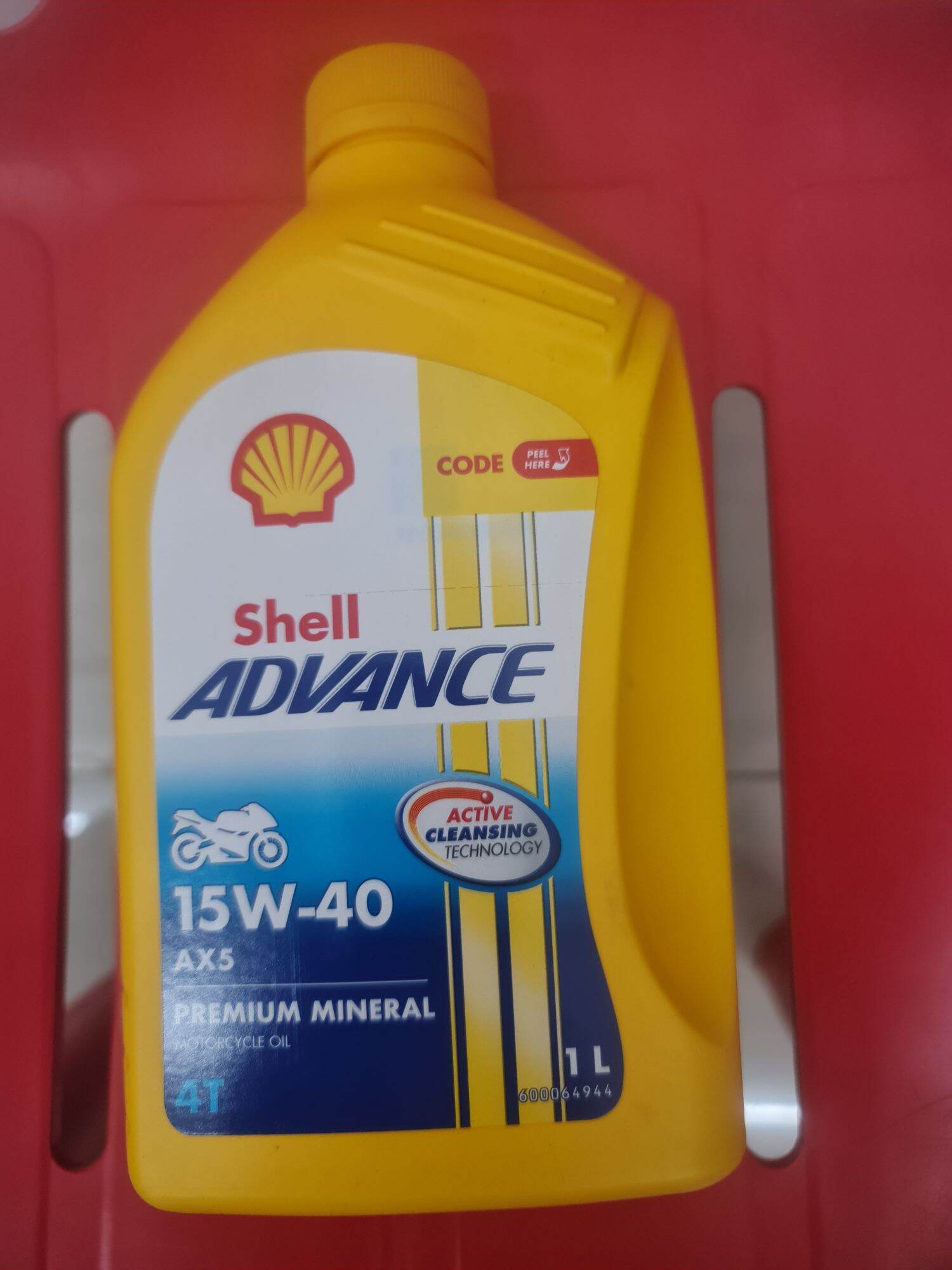 Shell ADVANCE 15W-40 AX5 PREMIUM MINERAL MOTORCYCLE OIL4T 1L | Lazada PH