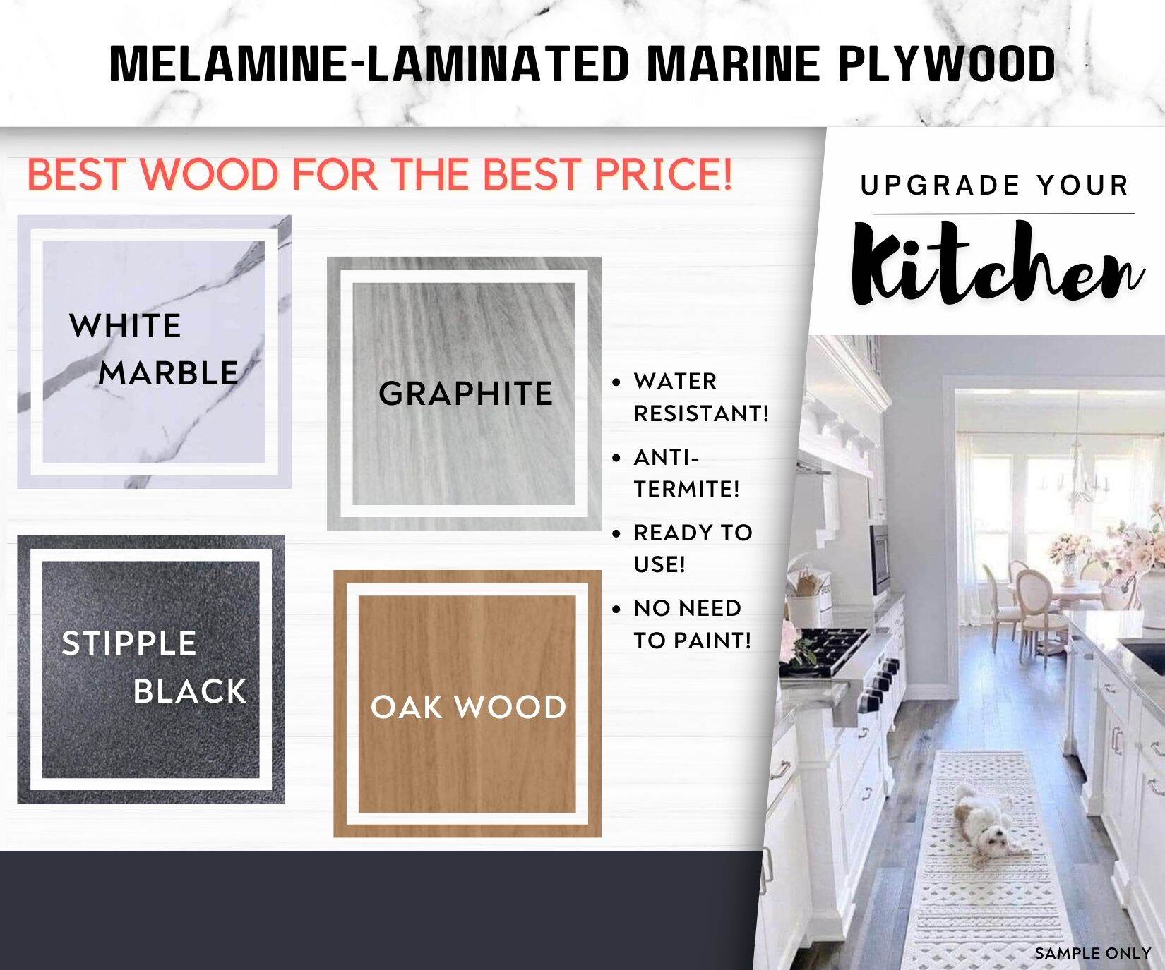 4ft x 8ft x 18mm DOUBLE FACE. MELAMINE LAMINATED MARINE PLYWOOD | Lazada PH