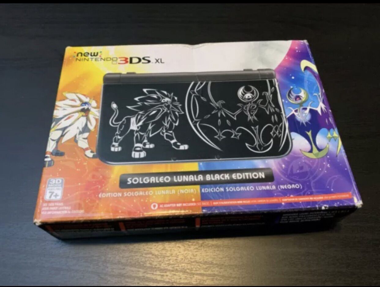 Nintendo 3DS XL Pokemon Solgaleo Black Console New | Lazada PH