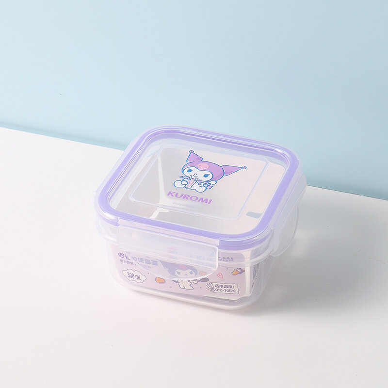 Miniso MINISO Sanrio Four-Side Buckle Plastic Lunch Box Sealed Lunch ...