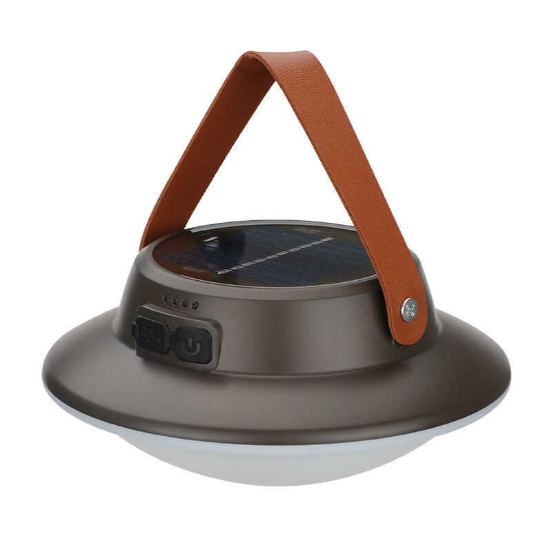 Solar High Power LED Camping Light 3 Modes Rechargeable Portable ...