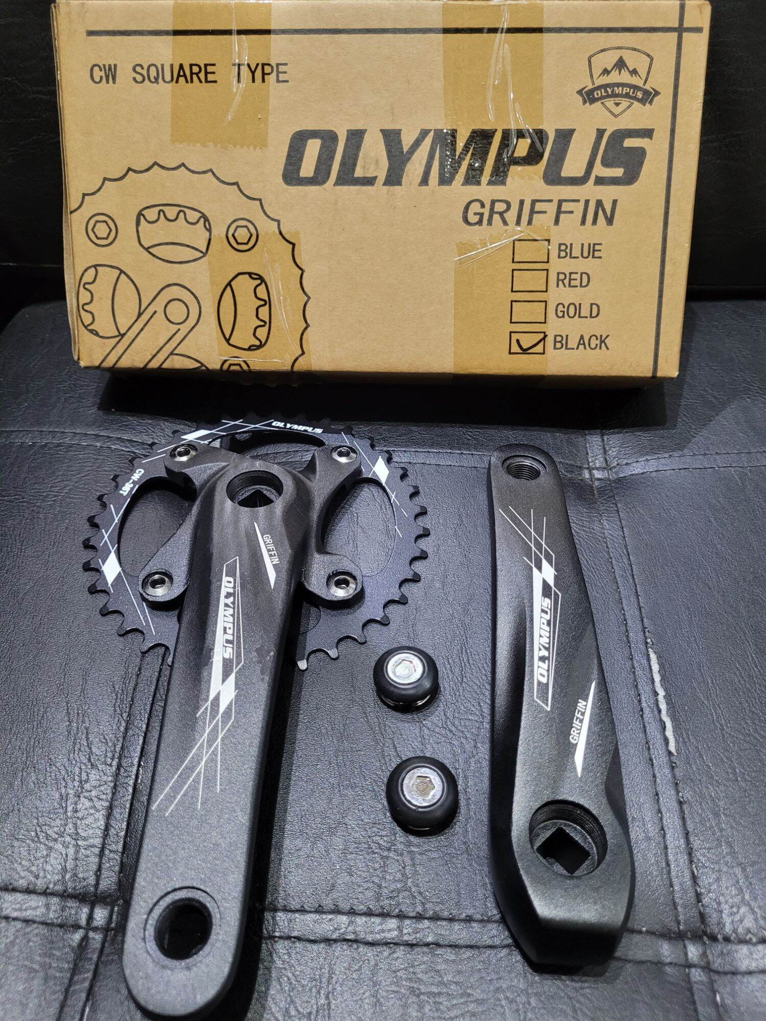 Olympus crank square type crank 36teeth alloy Mtb crank bicycle crank ...