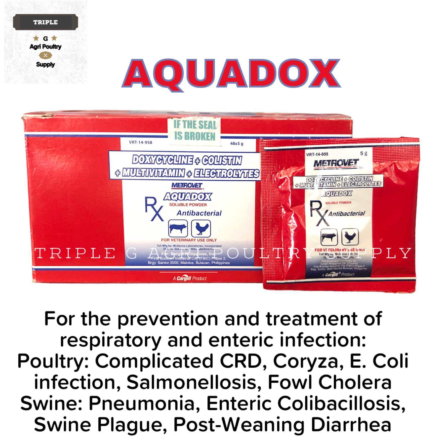 Aquadox Soluble Powder 1box (5g x 48 sachet) | Lazada