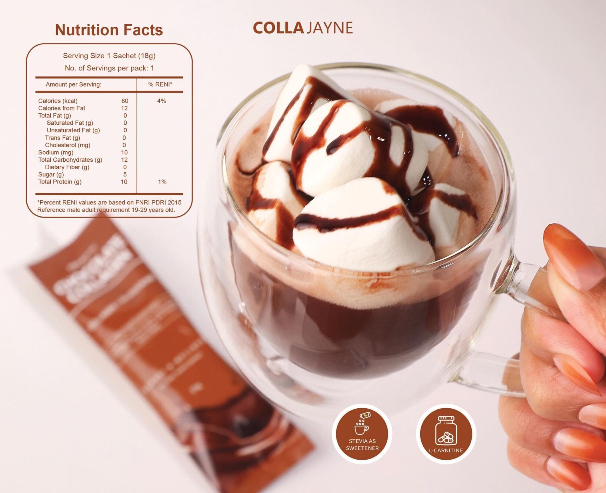 CollaJayne products (10sachets) (mixed berries, mykofi, chocolate, tea ...