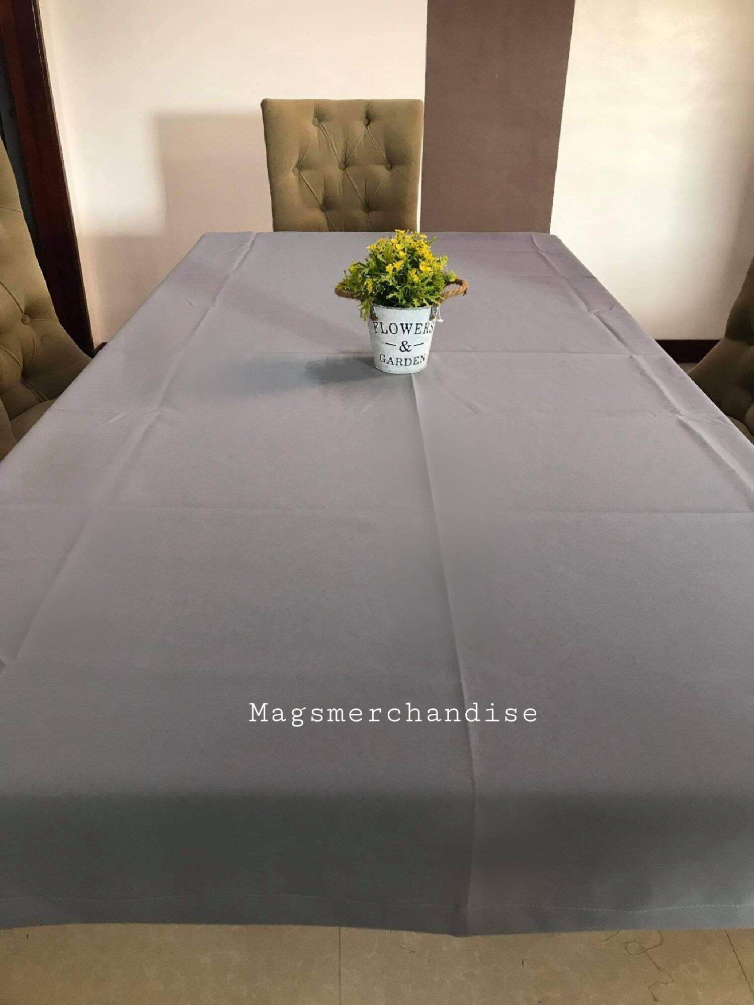 Plain Table Cloth with Quality ( 4seater - 6seater - 8seater) Rectangle ...