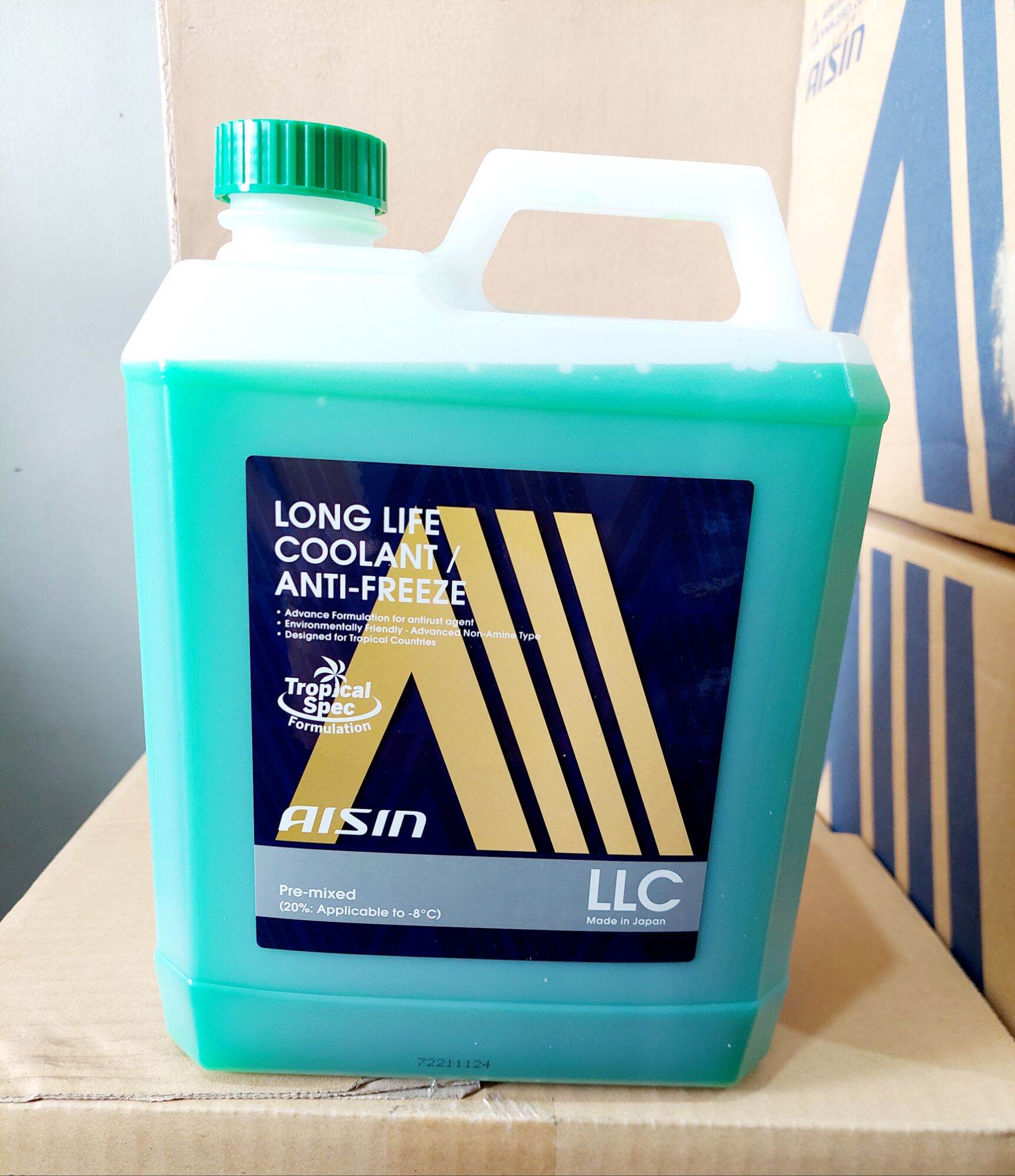 RADIATOR COOLANT / LONG LIFE COOLANT 4LITERS GREEN AISIN PRE-MIXED ANTI ...