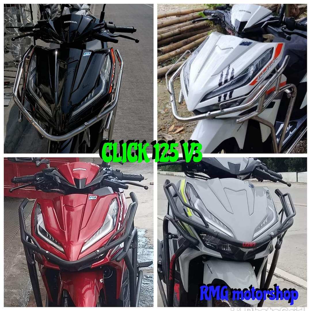 Honda Click V3 Full Armour Stainless Crashguard And Metal For Click V1
