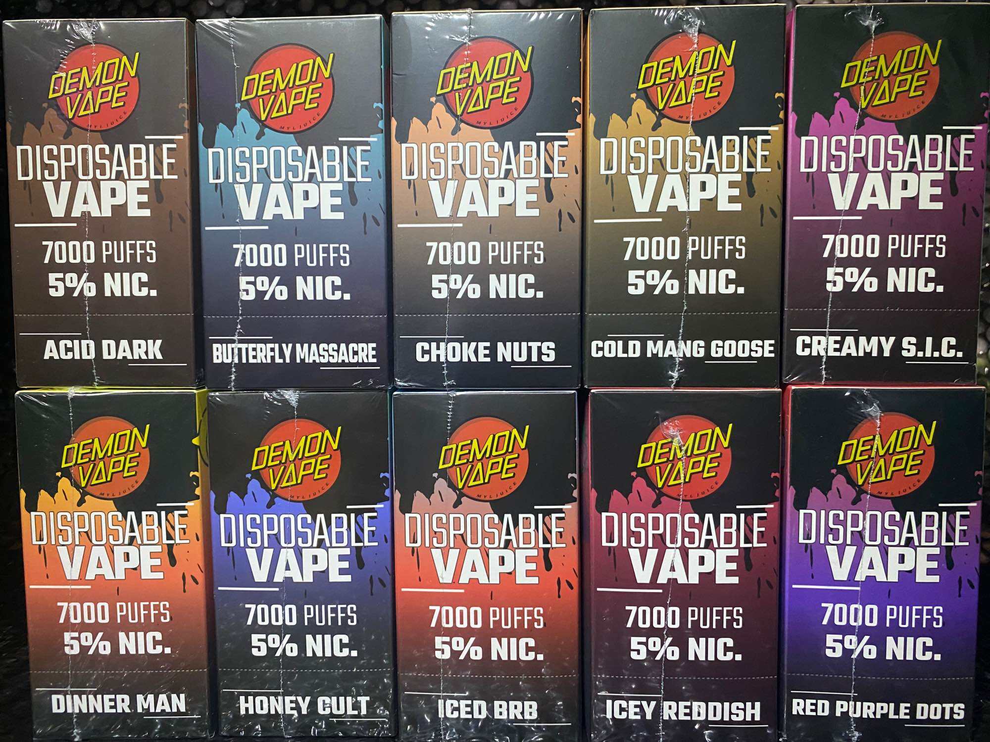 3Aug DEMON VAPE 7000 Puffs Rechargeable Disposable demonvape | Lazada PH