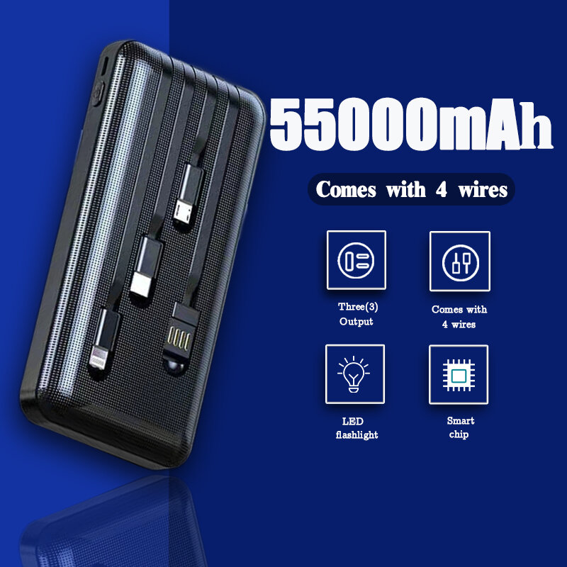 Portable large capacity charging bank original brand fast charging ...