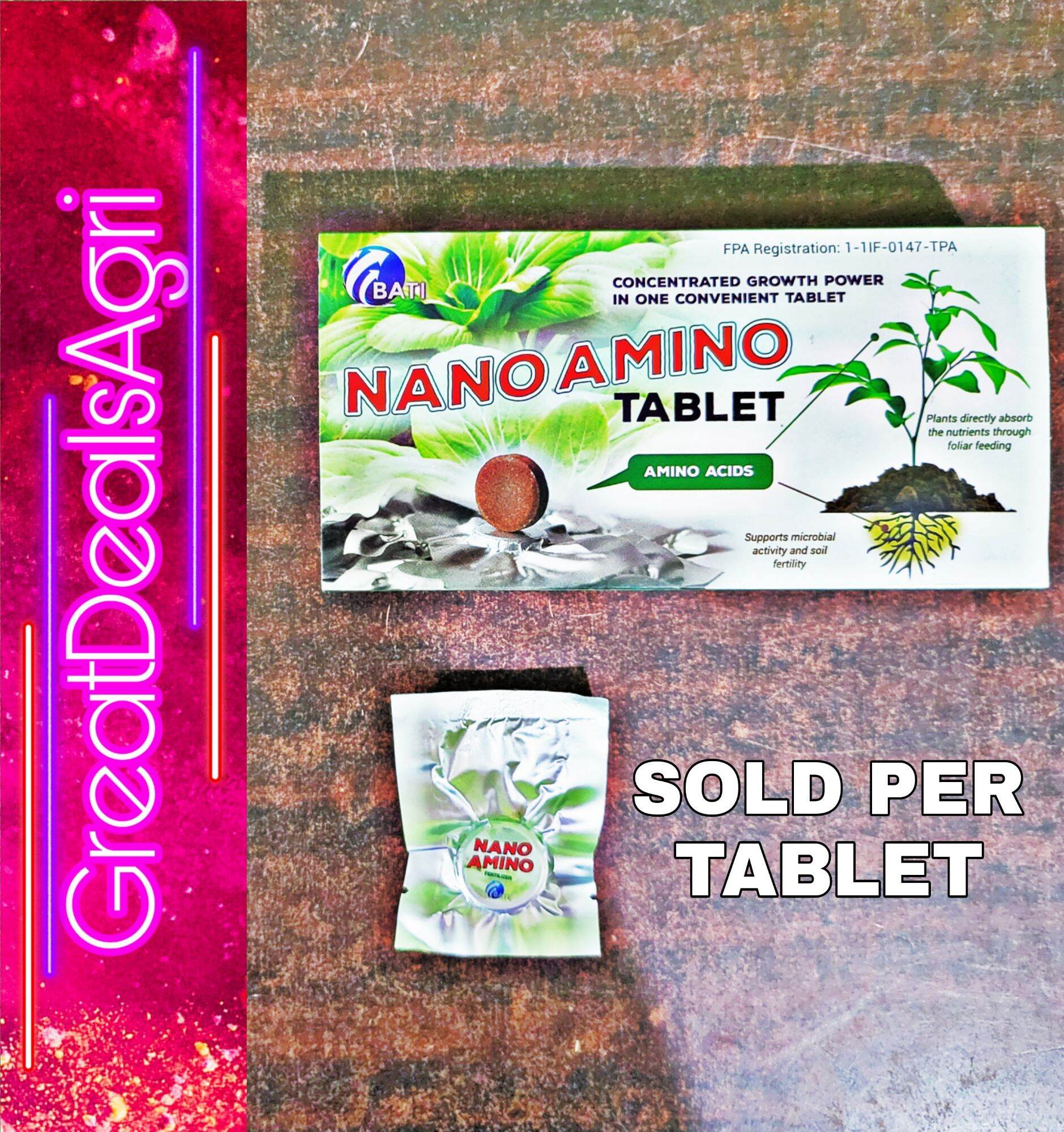 NANO AMINO TABLET CONCENTRATED GROWTH POWER (SOLD PER TABLET) by BATI ...