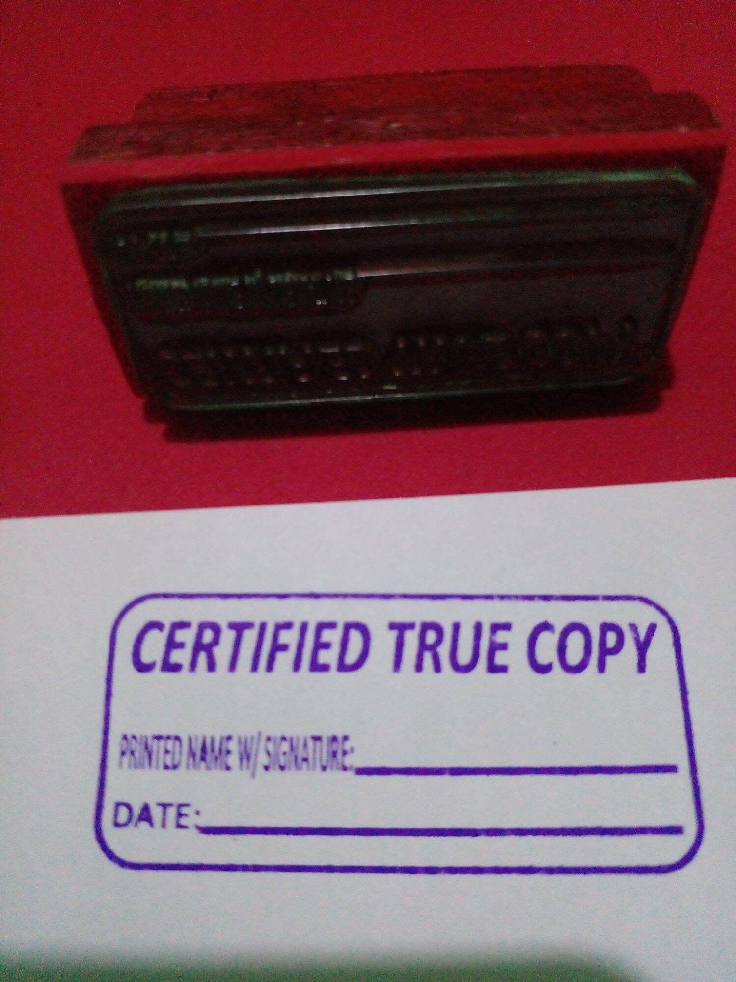 PAID/CANCELLED/RECEIVED/DELIVERED/RELEASED/CTC Rubber Stamp Machine ...